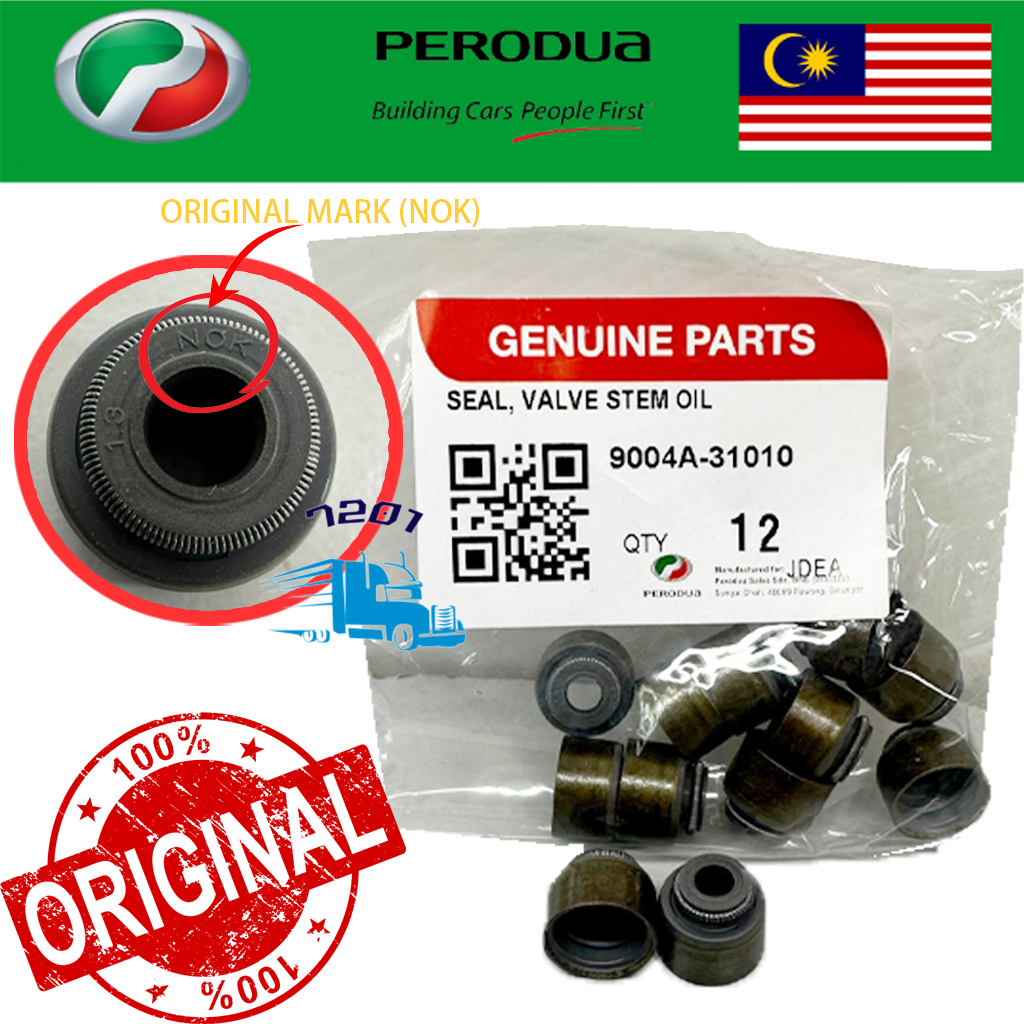 100% Original VALVE SEAL-PERODUA KENARI, KELISA, VIVA, MYVI 1.0 (9004A ...