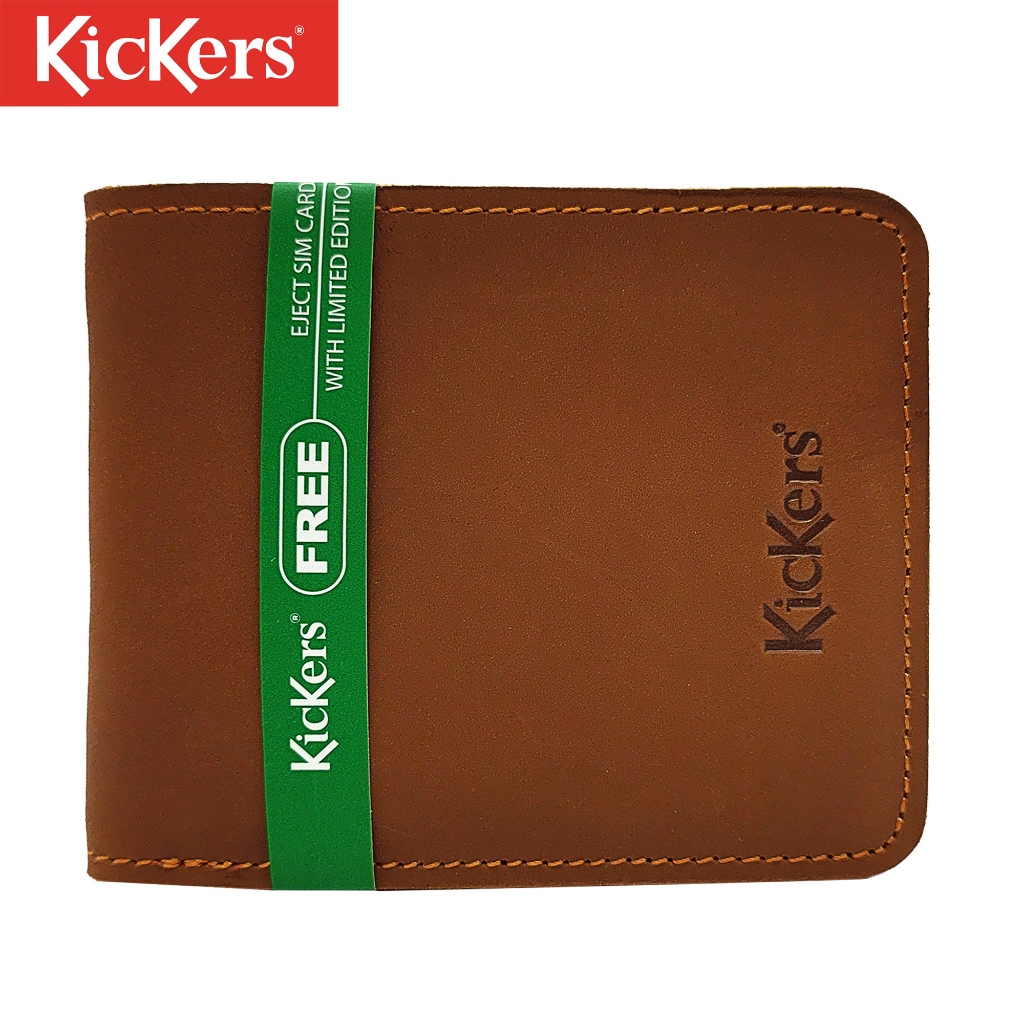 Kickers Genuine Cow Leather Full Leather Bifold Short Wallet #KDUF ...