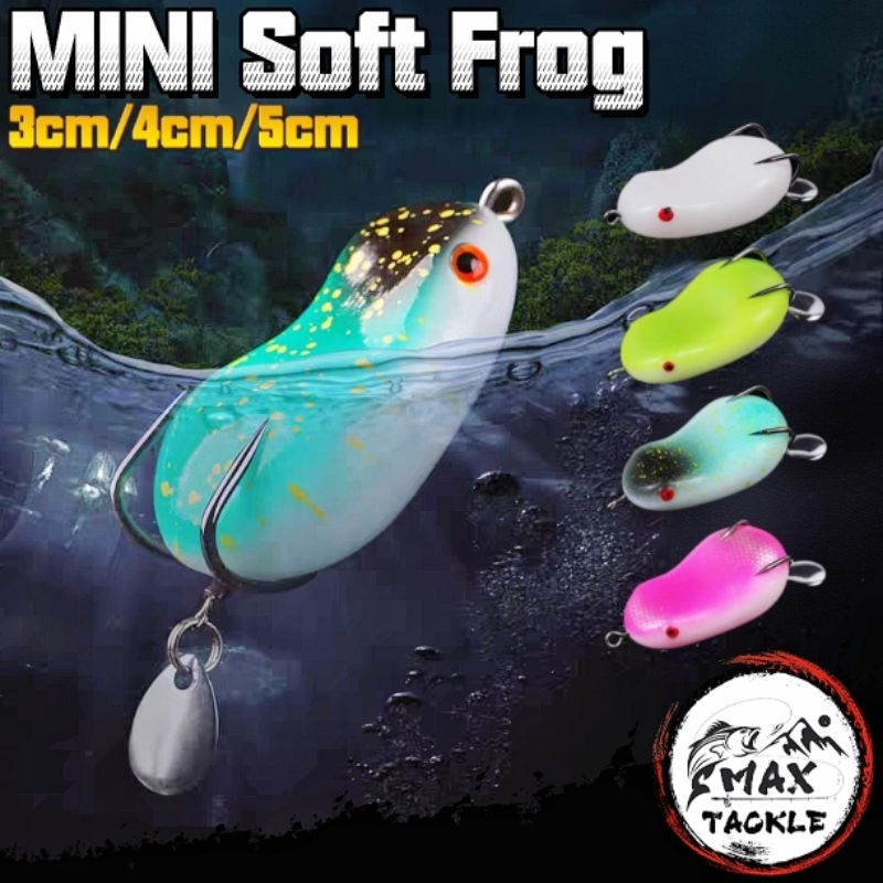 MINI Soft Frog Umpan Katak Casting Lure Soft Frog Jump Frog Bait ...