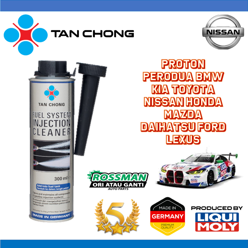 Fuel injector cleaner tan chong 300mL Gasoline Petrol Proton Perodua Honda Mitsubishi Nissan ...