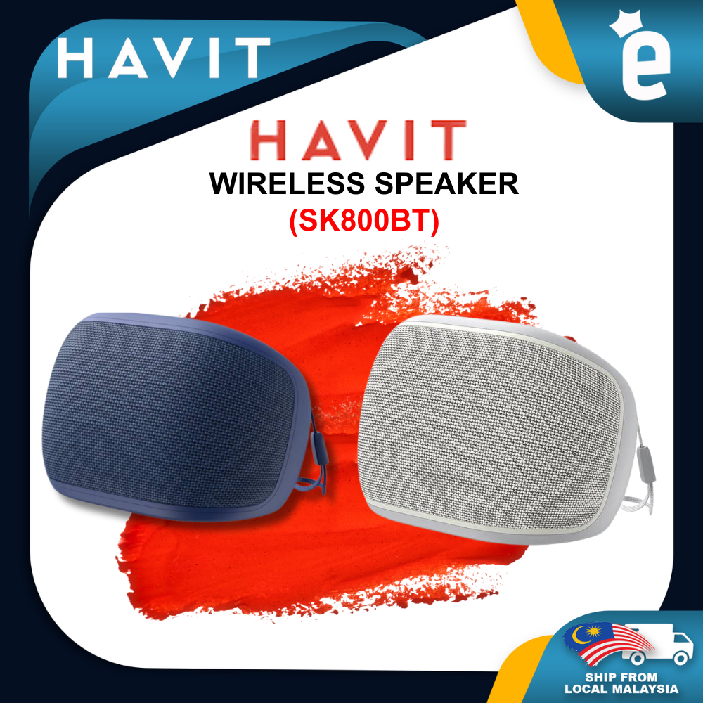 HAVIT SK800BT Wireless Portable Bluetooth Mini Speaker with Voice Assistant and Battery Powered ...