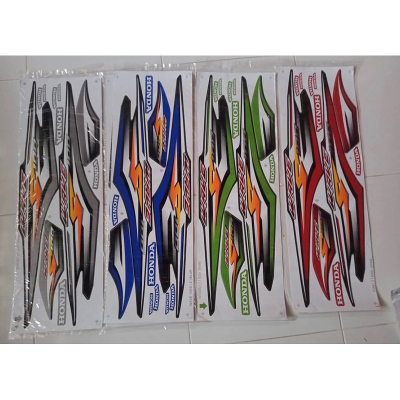 Sticker / Stripe wave 100s | Shopee Malaysia