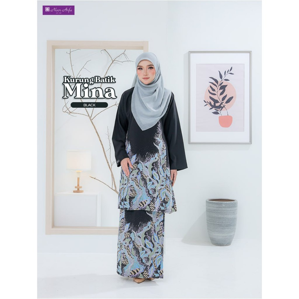 READY STOCK BAJU KURUNG PAHANG BATIK MINA KAIN BERCORAK BATIK EXCLUSIVE ...
