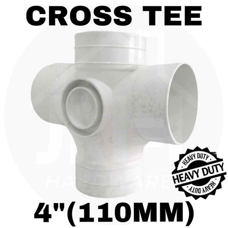 (HEAVY DUTY) 4" 110MM UPVC CROSS TEE "FOR UPVC PIPE USE" | Shopee Malaysia