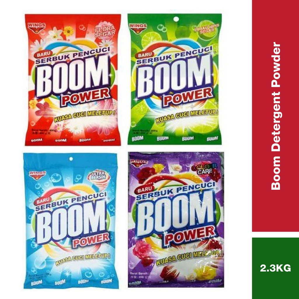 Boom Detergent Powder (2.3kg) - 4 scents | Shopee Malaysia