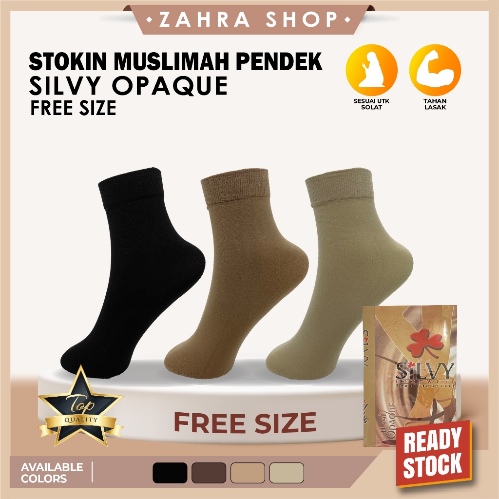 🔥𝐍𝐞𝐰 𝐀𝐫𝐫𝐢𝐯𝐚𝐥/𝐁𝐞𝐫𝐤𝐮𝐚𝐥𝐢𝐭𝐢🔥Stokin Muslimah Silvy Pendek/Short Silvy ...