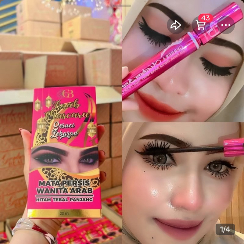 💯𝗢𝗥𝗜𝗚𝗜𝗡𝗔𝗟💕ARAB MASKARA ARAB GERBERA BEAUTY MAta Persis Wanita Arab ...