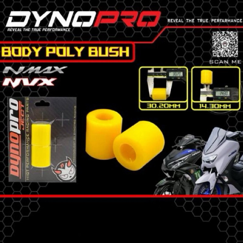 ‼️FREE SHIPPING‼️NVX155 V1 V2 / NMAX V2 - DYNOPRO BODY POLY BUSH SET ...