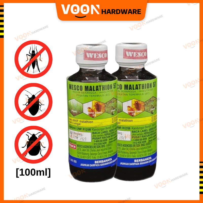 VOON 100ml Insecticide Malathion 57 Pest Control Repellent Plant Ubat ...