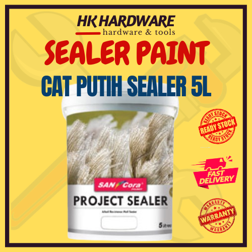 5L PROJECT SEALER CAT PUTIH SEALER CAT SIMEN UNDERCOAT SEALER WHITE ...
