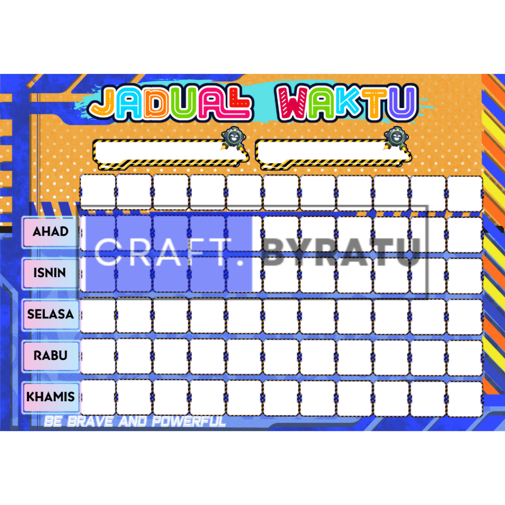 [BM] Jadual Waktu Kelas Boleh Ubah | Jadual Waktu Sekolah Boleh Ubah ...