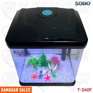 SOBO T-240F Mini Aquarium Fish Tank Set Lengkap (Pump, Filter, Led ...