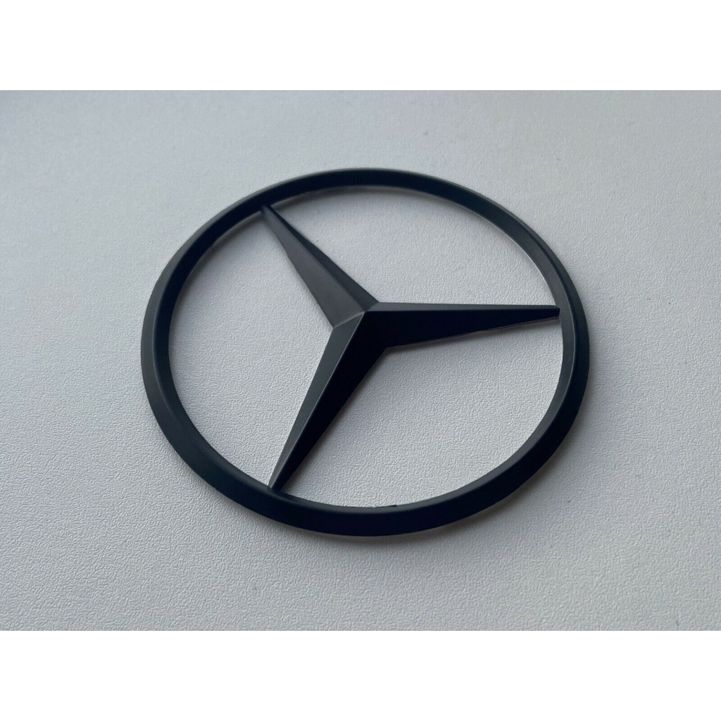 W205 W206 C200 C250 C300 C43 C63s Emblem Rear Mercedes Logo Black Badge ...
