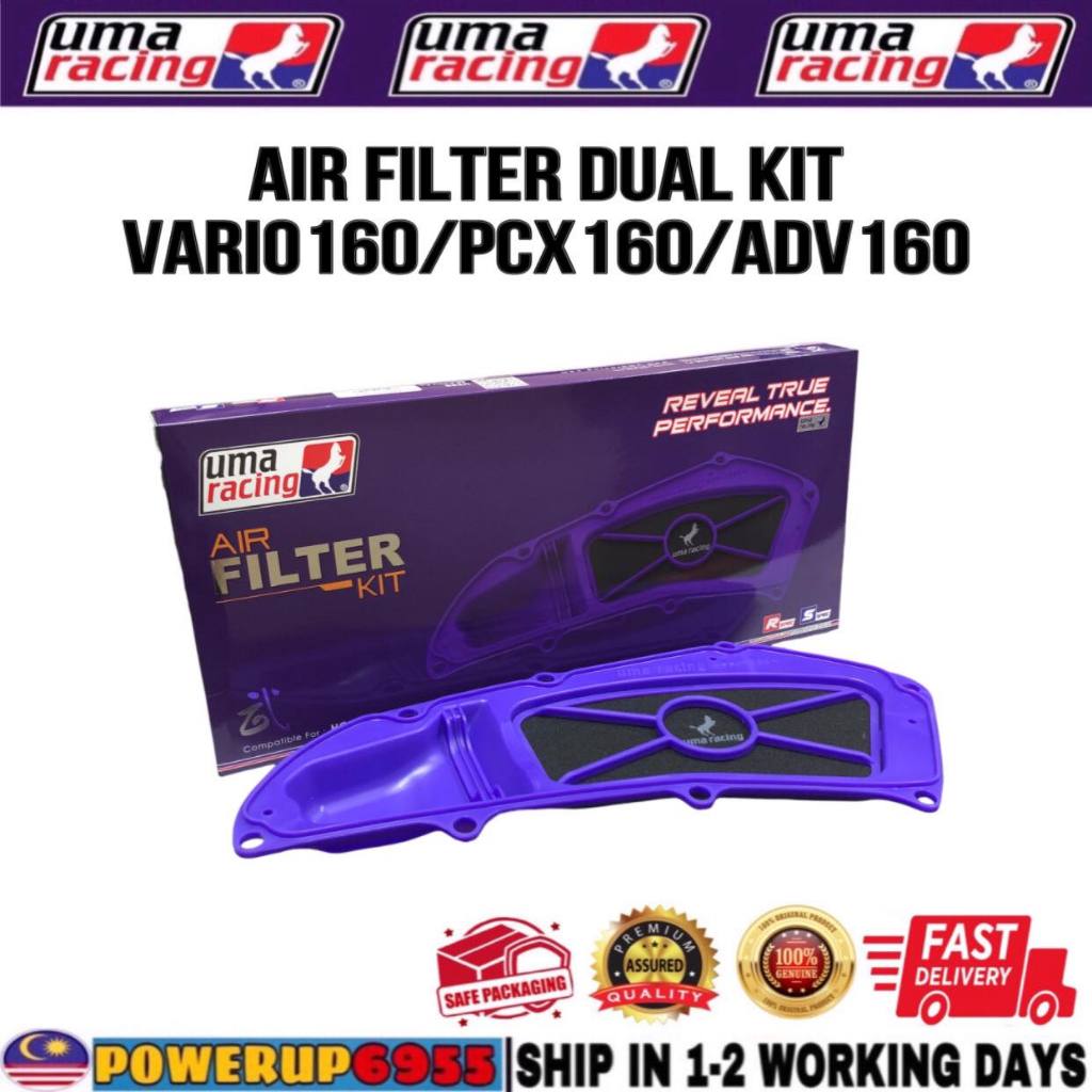 UMA RACING AIR FILTER DUAL KIT VARIO 160 VARIO160 ADC 160 ADV160 PCX ...