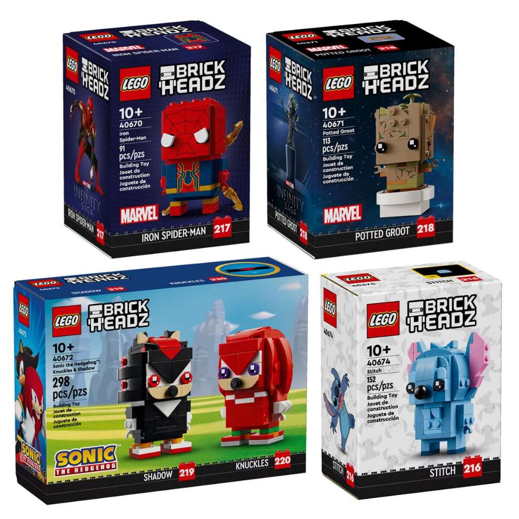 [BricksInBoots] LEGO BrickHeadz Iron Spider-Man (40670)/Potted Groot ...