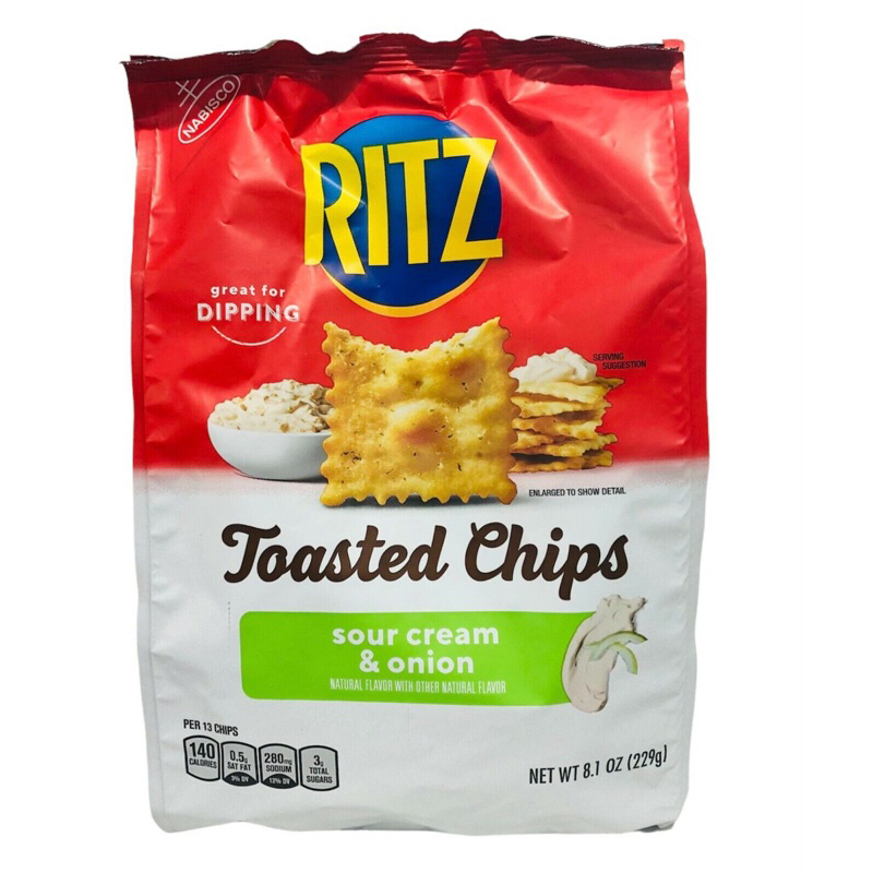 Ritz Toasted chips sour cream & onion biscuit 229g | Shopee Malaysia