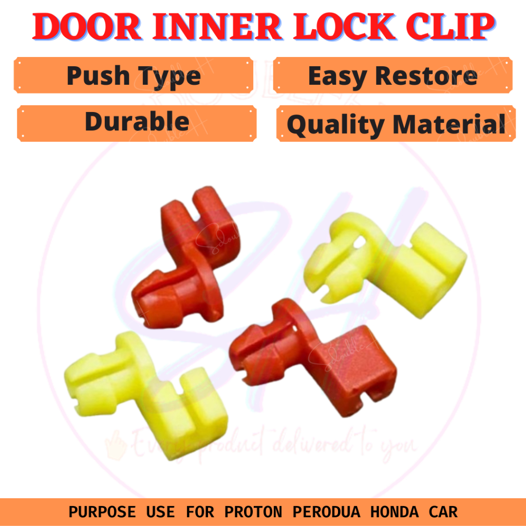 HD-81 General Car Universal Door Inner Lock Button Kereta Latch Rod ...
