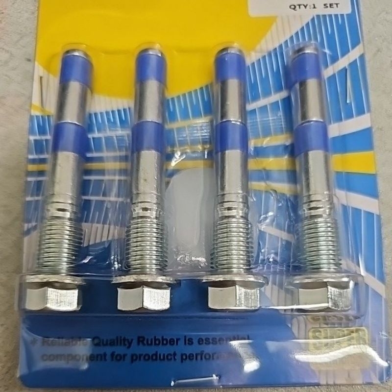 front disc brake pin/caliper pin bolt disc pad pin with silicone bush ...