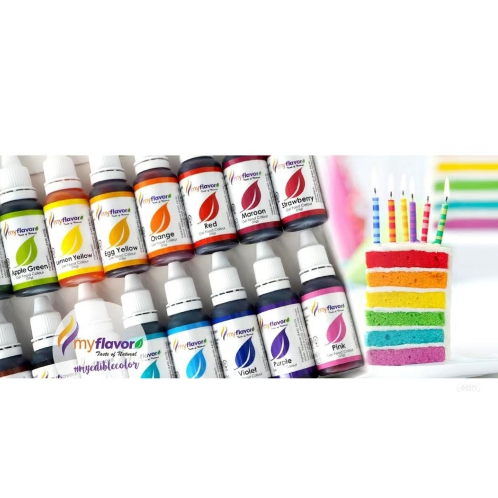 My Flavor Food Coloring Gel Based Edible Food Colouring HALAL - Gold ...
