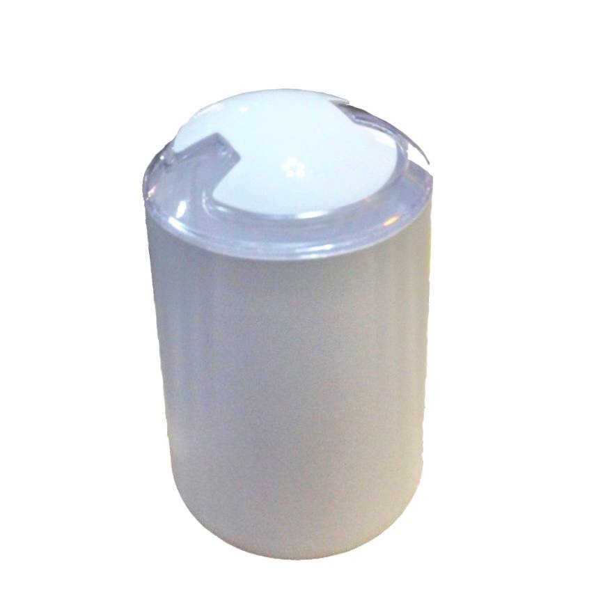 White Round Dustbin with Cover ( W 18cm x H 30cm ) | Shopee Malaysia