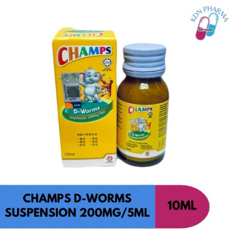 UBAT CACING BUDAK CHAMPS D-WORMS 10ML (EXP: 08/27) | Shopee Malaysia