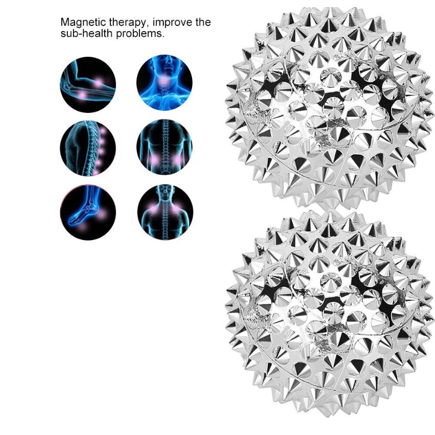 2PCS Magnetic Hand Palm Acupuncture Ball Spiky Ball Trigger Point ...