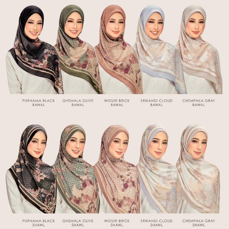 SHAWL TUDUNG RUFFLE (CREPE CHIFFON) | Shopee Malaysia