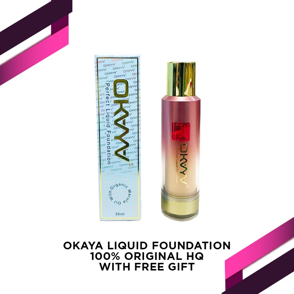 OKAYA FOUNDATION LIQUID FULL COVERAGE - 100% ORIGINAL HQ | Shopee Malaysia