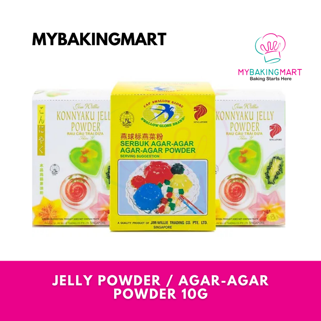 Swallow Globe Agar-agar Powder / Konnyaku Jelly Powder 10g x 12packs (1 ...