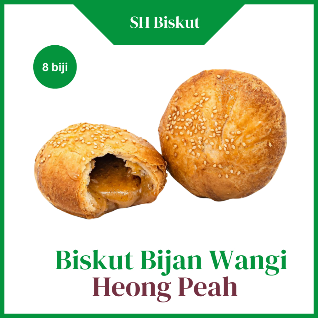 BSH ENAK Sesame Pastry Heong Peah 8s (Halal) Biskut Bijan Wangi 香饼 马蹄酥 ...