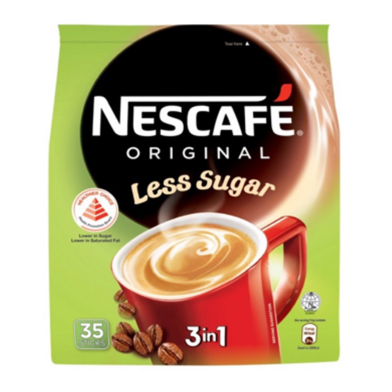 【Sales】咖啡 Nescafe 3 in 1 Instant Coffee - Original flavour less sugar ...