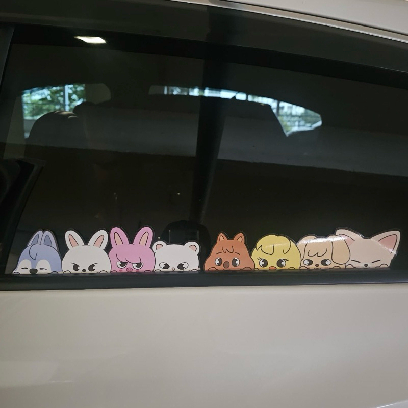 SKZ SKZ0O Cute Animal Characters Car Peeker Stickers | Shopee Malaysia