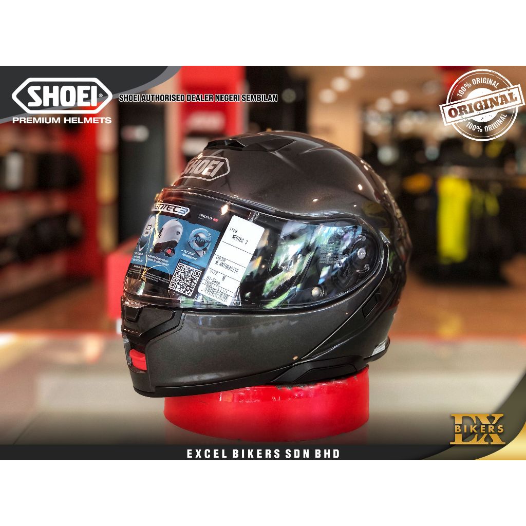 SHOEI NEOTEC 3 ANTHRACITE /NEOTEC /NEO TEC III /MODULAR HELMET / FLIP ...