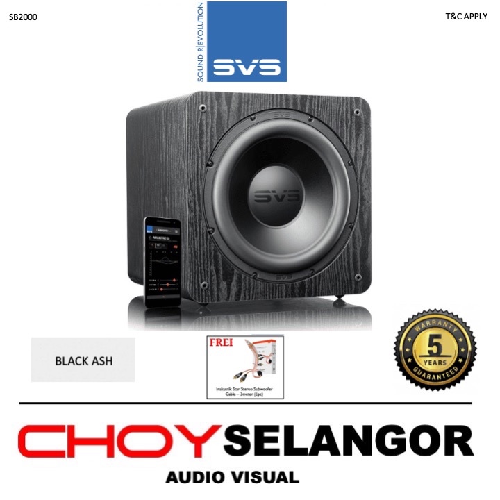 SVS SB2000 Pro 12″ Active Subwoofer (Black Ash) | Shopee Malaysia