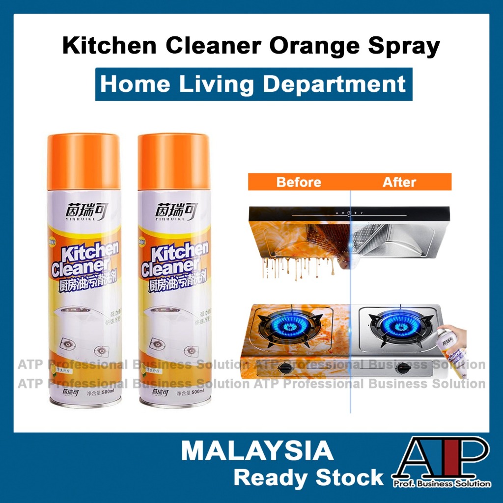 Cleaning🧽 Multi-Purpose Foam Kitchen Cleaner Spray Pencuci Buih Dapur ...