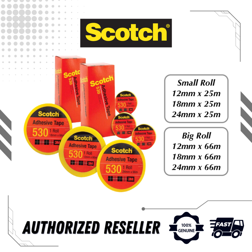 3M Scotch 530 Cellulose Adhesives Tape (Original) | Shopee Malaysia