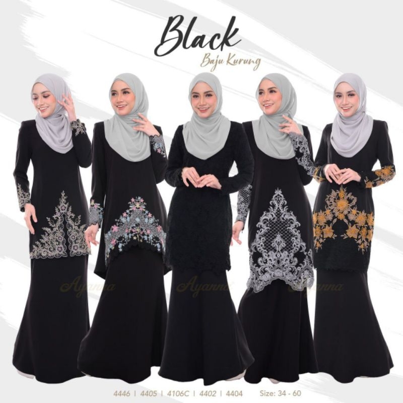 TEMA BLACK BAJU RAYA 2024 OFFER PRICE | Shopee Malaysia