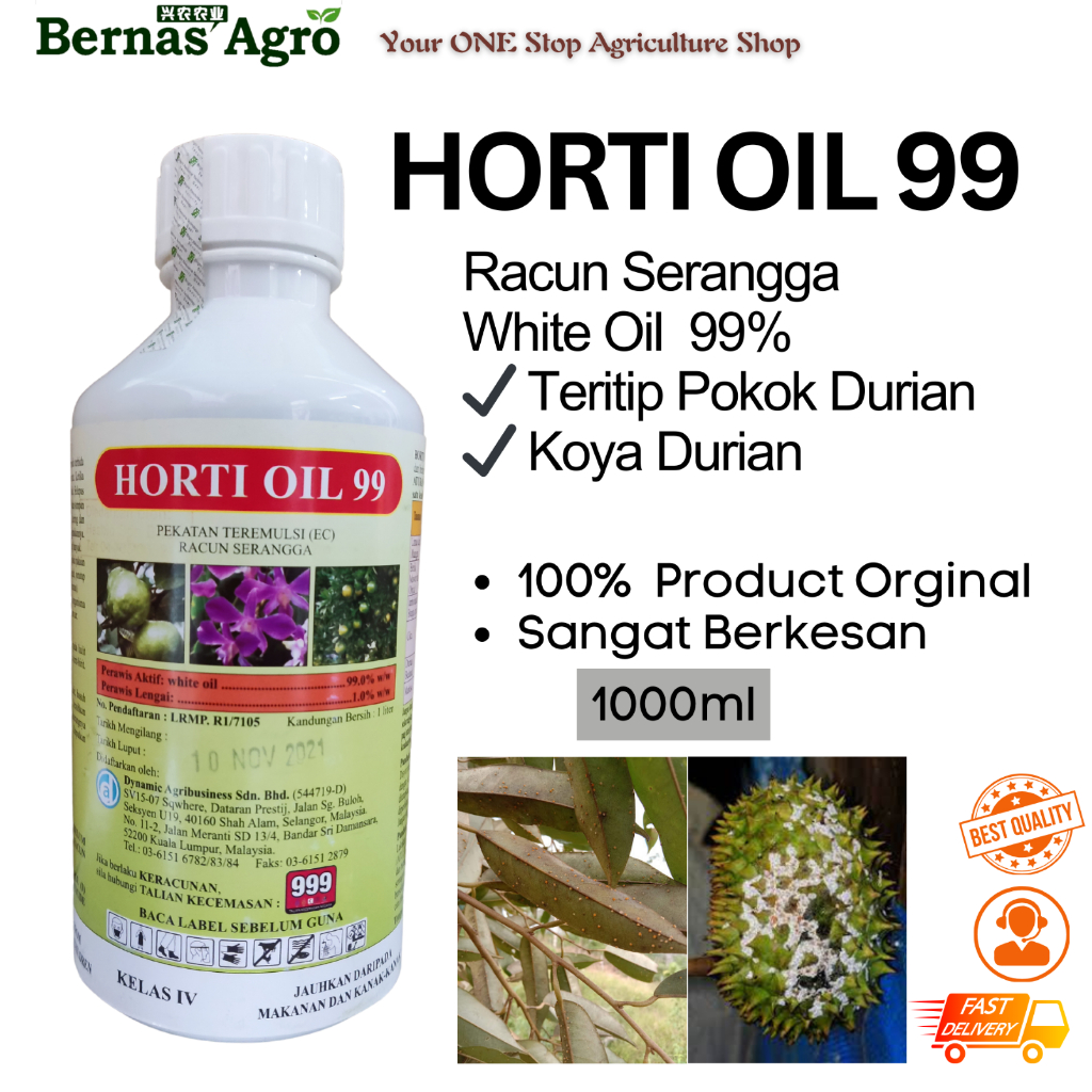Albarol White Oil 72.0% Racun Koya Teritip Durian Mealy Bug Durian ...