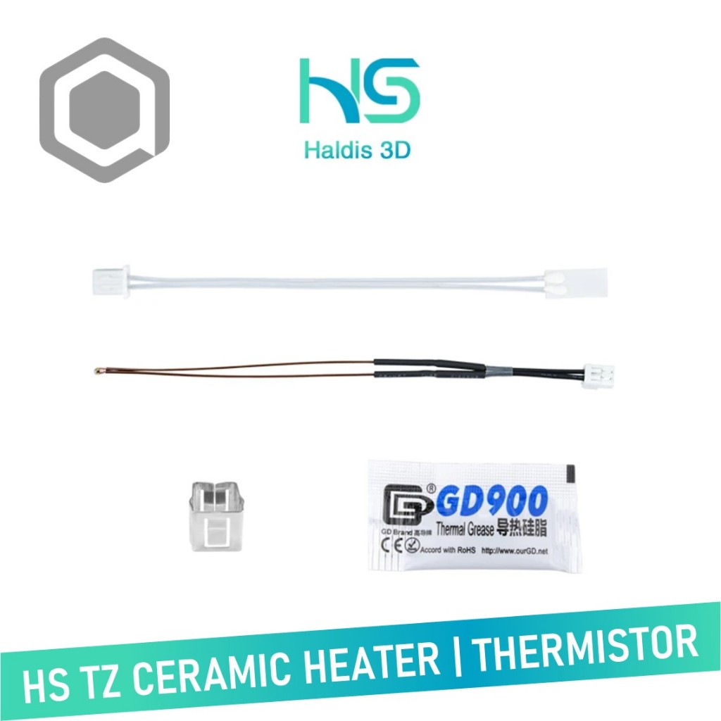 Ceramic Heater | Thermistor for Haldis TZ / Bambu Lab X1/P1P Hotend ...