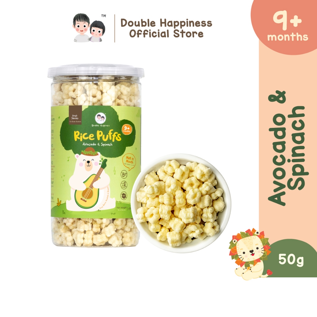 Double happiness rice puff for baby / baby puff / baby biscuit / 宝宝米饼 ...