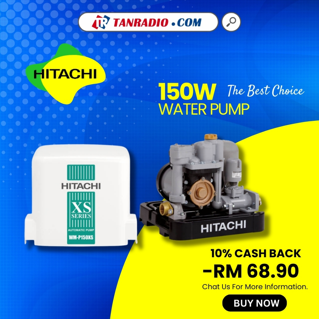 Hitachi Automatic Water Pump (150W) WM-P150XS | Shopee Malaysia