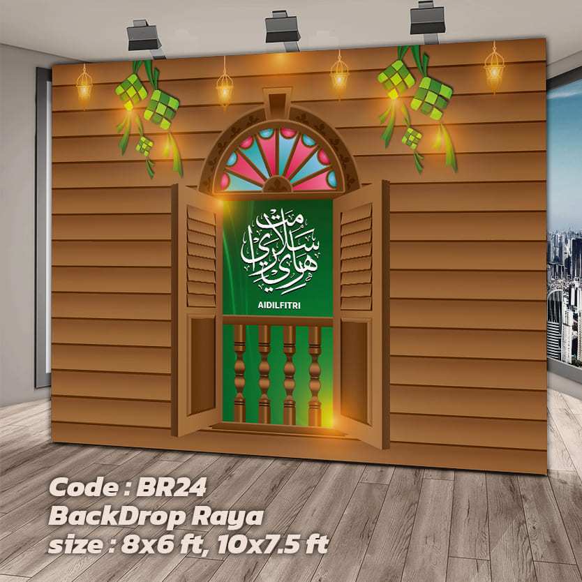 [RAYA 2024] Backdrop/Banner/PropPhotoshot Hari Raya Aidilfitri Tema ...