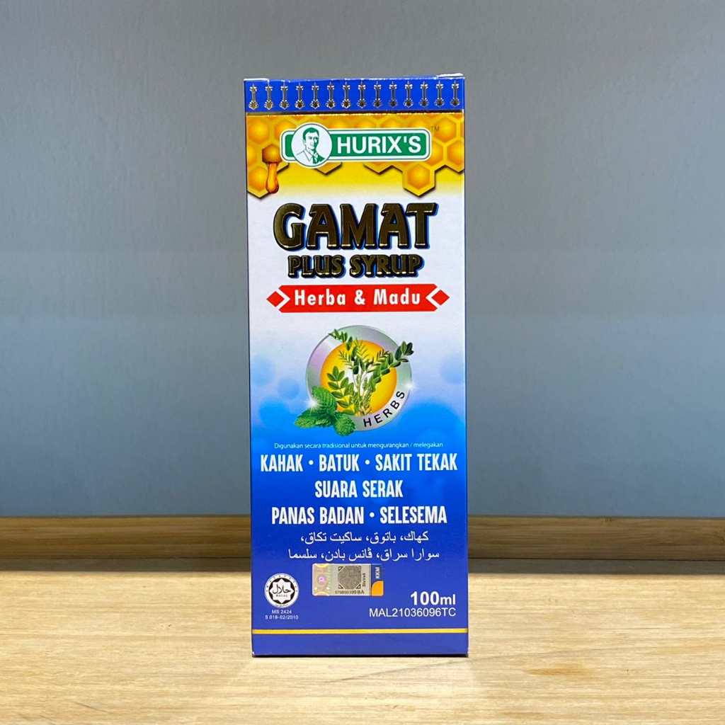 Hurix's Gamat Plus Syrup Herbal & Honey 100ml | Shopee Malaysia