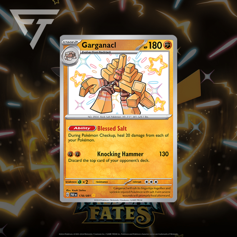 【Shiny Pokémon】【Ability Pokémon】Pokemon TCG - Garganacl (178/091) ENG ...