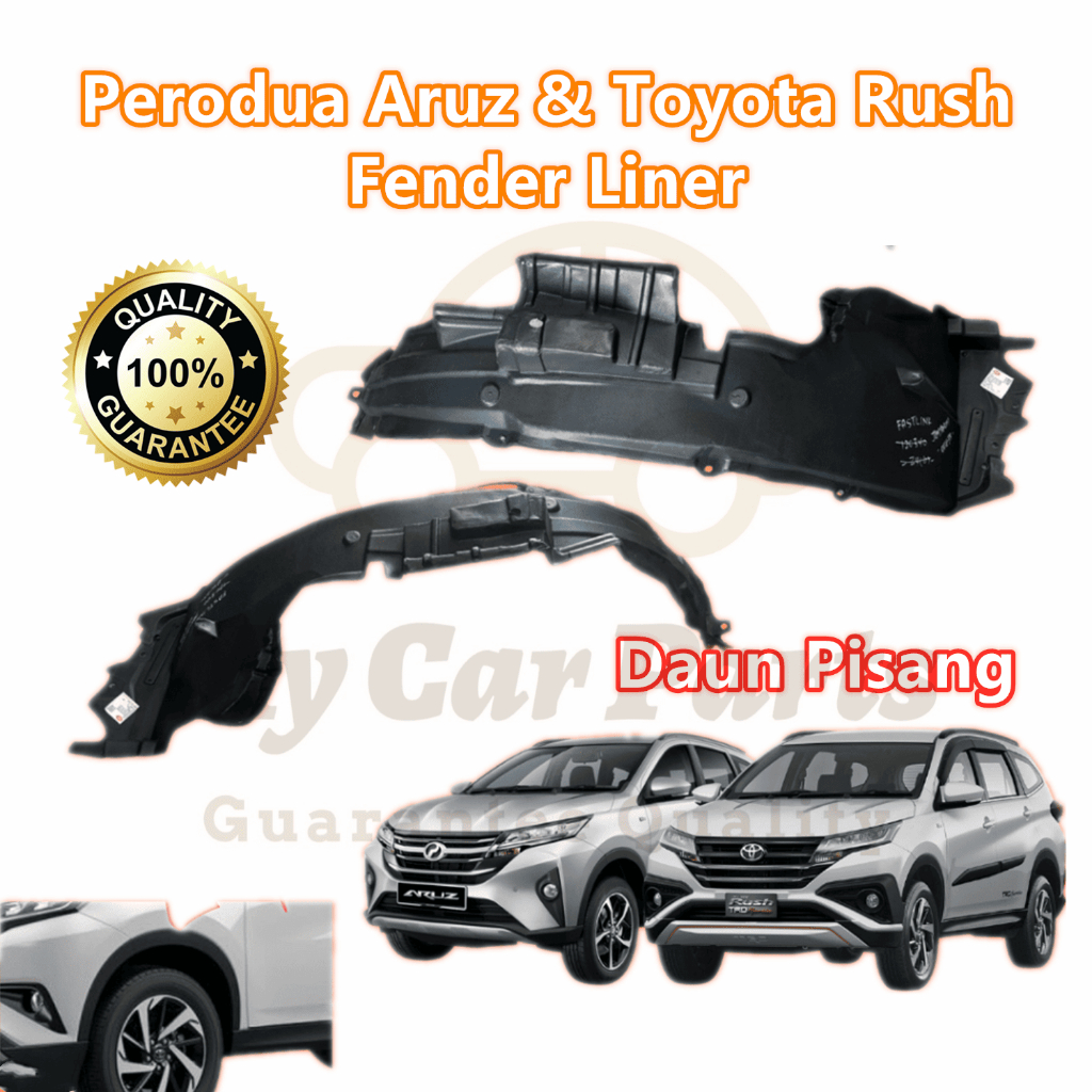 Perodua Aruz & Toyota Rush 2018 Fender Liner Fender Protector (Daun ...