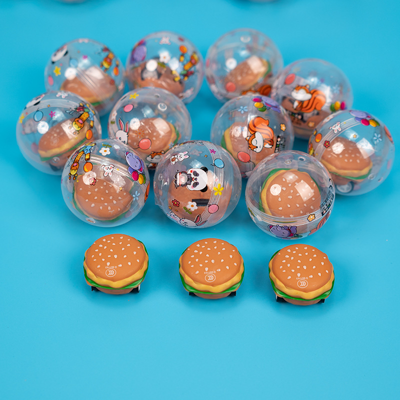 32/45/50mm Plastic Lucky Draw Capsule Ball Suprise Egg With Toys Animal ...