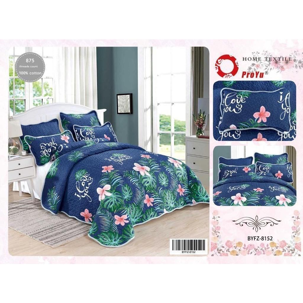 Premium Cadar Patchwork Set (6IN1) Tilam Katil Queen/King Size ...