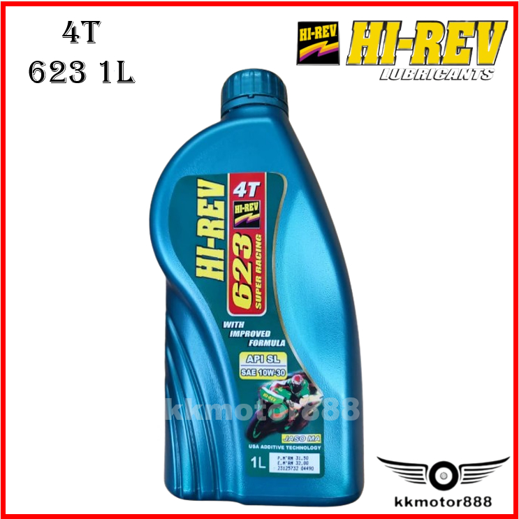 (100% ORIGINAL !!!) HI -REV 4T 623 SAE 10W30 10W - 30 IMPROVED FORMULA ...