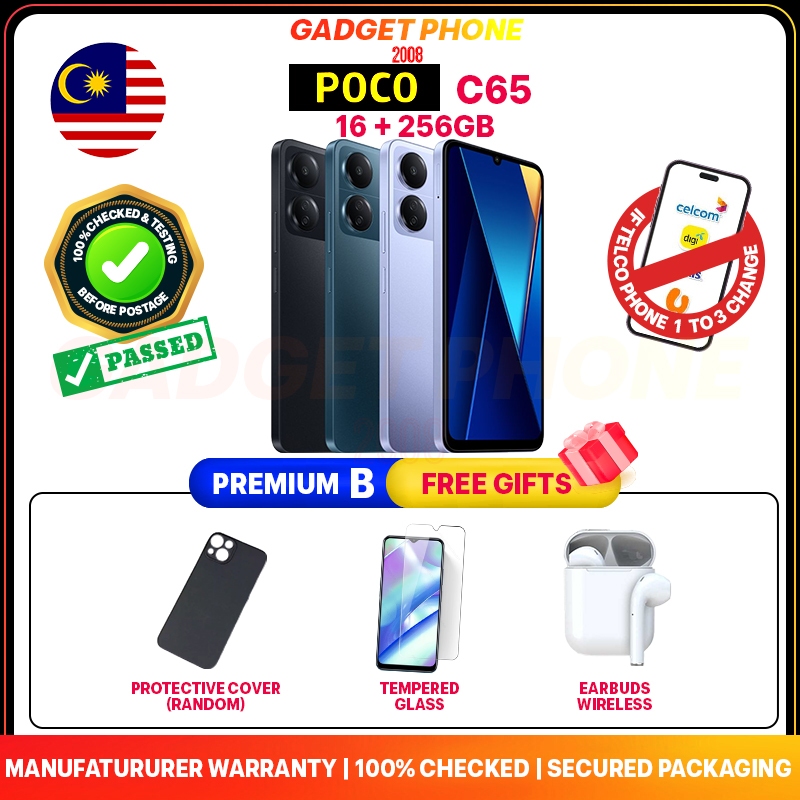 XIAOMI POCO C65 (16+256GB) | Original New Set | 1 Year Warranty XIAOMI POCO Malaysia | Shopee ...