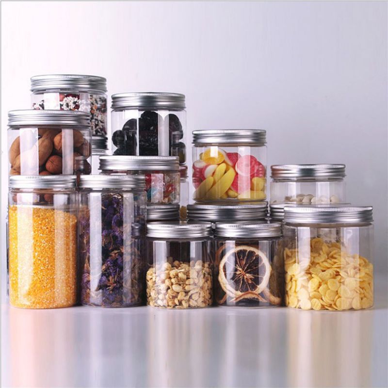 FLOWSY Balang Botol Plastik Biskut Kuih Raya Penutup Silver 65x100 ...